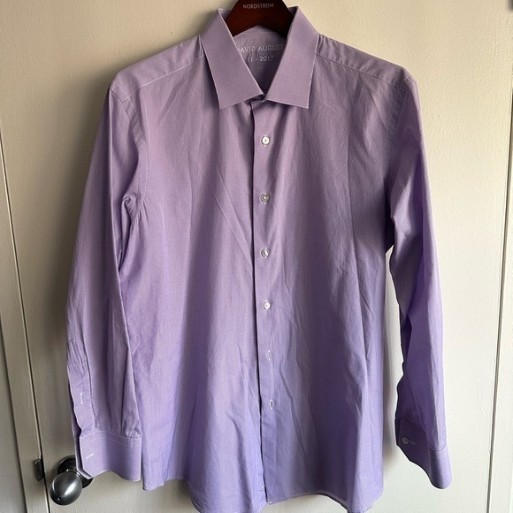 Bespoke | Shirts | David August Bespoke Purple Dress Shirt | Poshmark